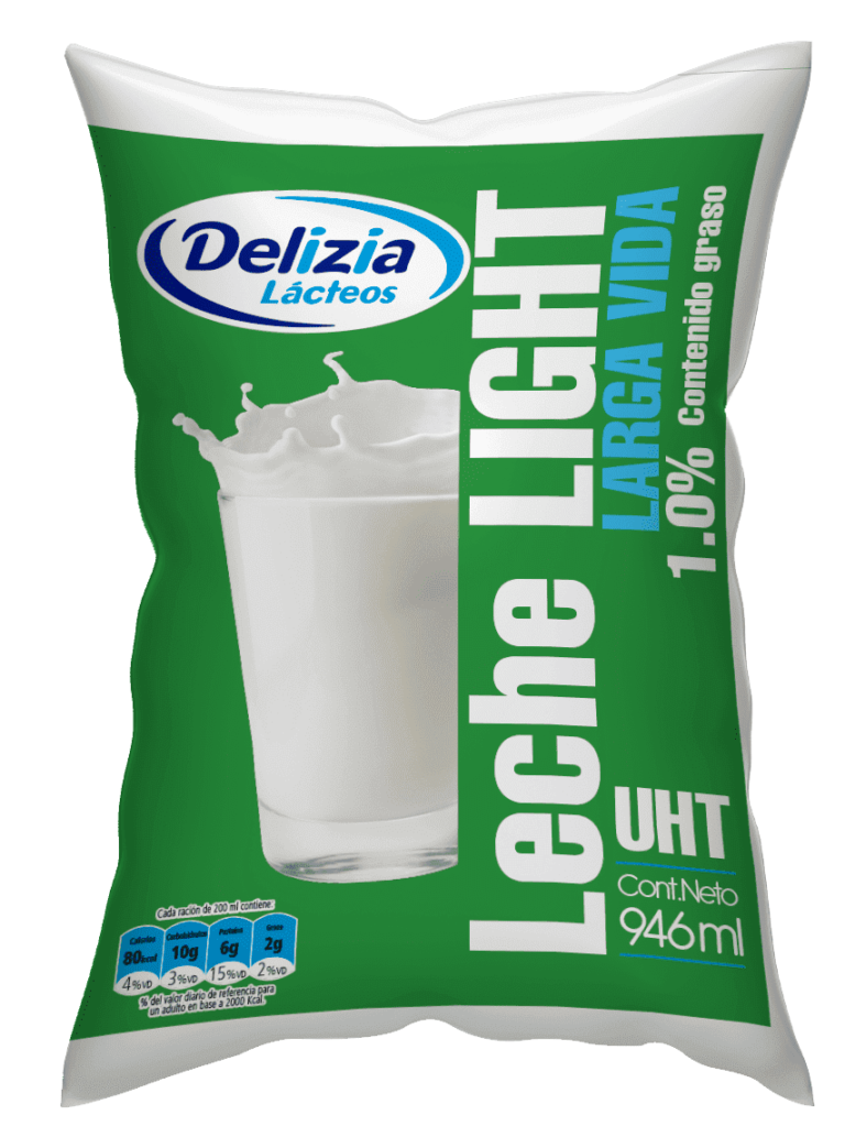 Leche Light Uht Delizia Sachet 946 ml - Delizia